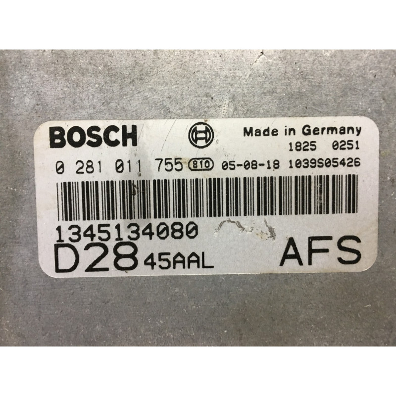 ECU BOSCH EDC15C7-2.22 0281011755 FIAT DUCATO II (244) 2.8 JTD 108KW 145HP L4 8V 8140.43N ...