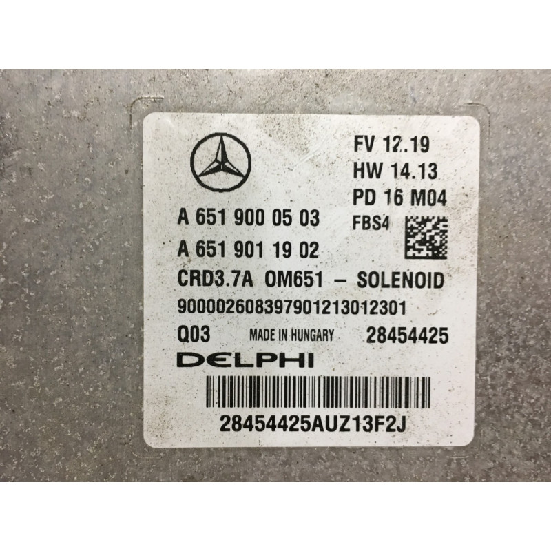 ENGINE ECU DELPHI CRD3.7A 28454425 MERCEDES A6519000503 A6519011902
