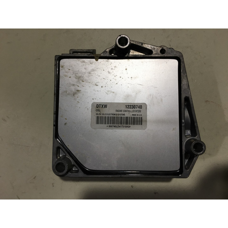 ENGINE ECU DELPHI DELCO MT35E OPEL ASTRA H 1.6i 77KW 105HP 12230740 ...