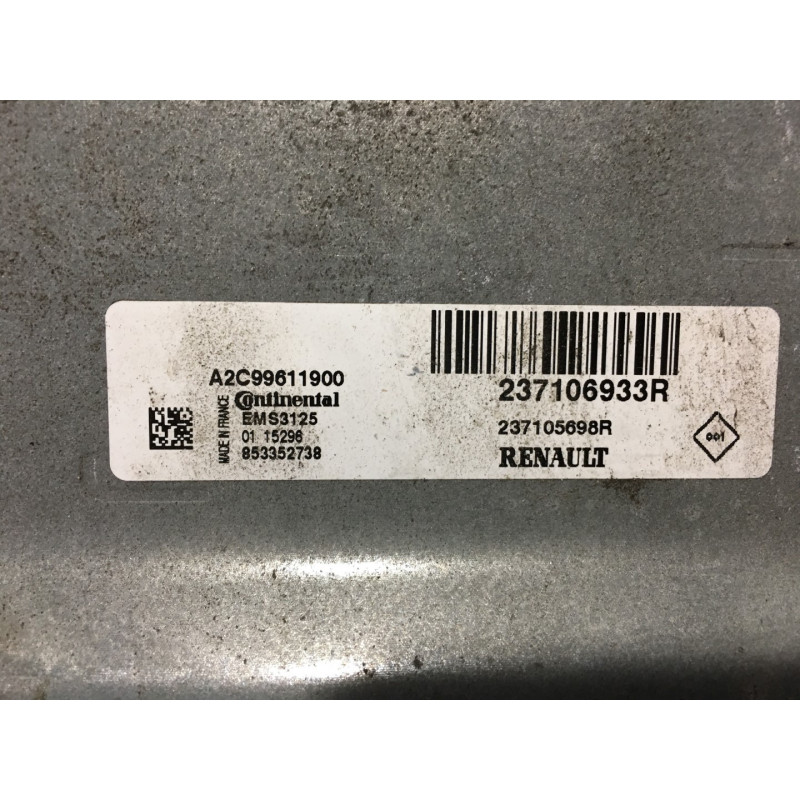 ENGINE ECU CONTINENTAL EMS3125 A2C99611900 RENAULT 237106933R 237105698R