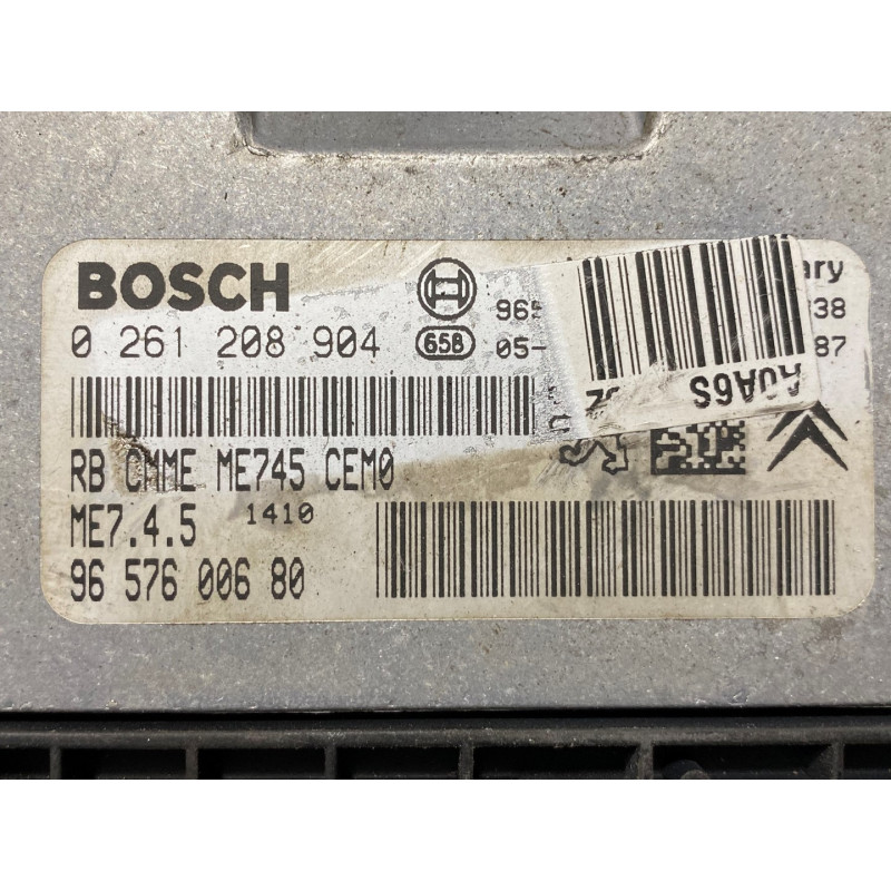 ENGINE ECU BOSCH ME7.4.5 0261208904 PSA 9657600680