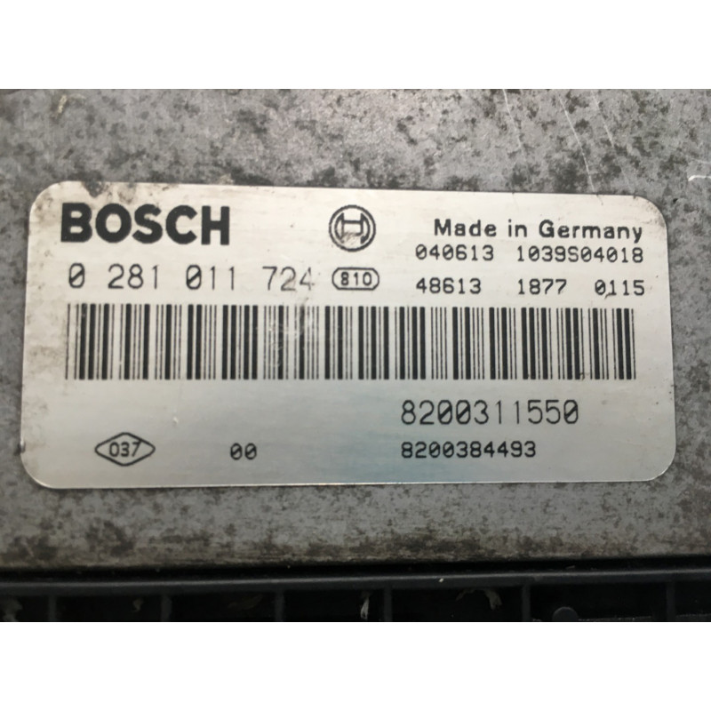 ENGINE ECU BOSCH EDC15C13-6.2 0281011724 RENAULT 8200311550 8200384493