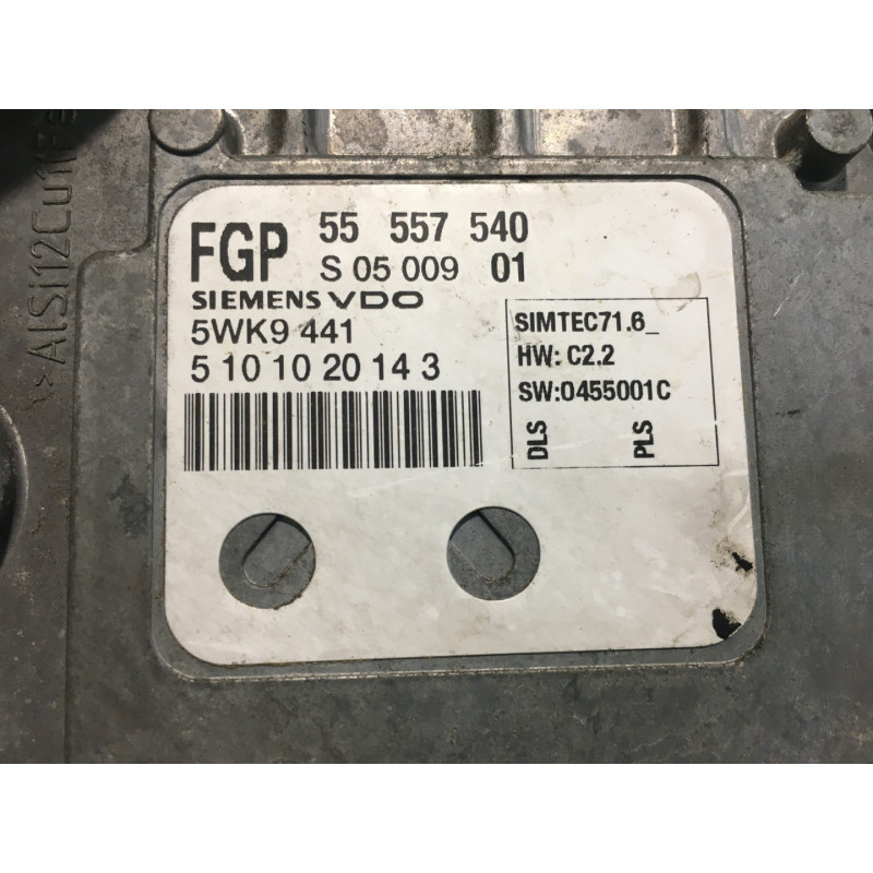 ECU MOTOR SIEMENS VDO SIMTEC 71.6 5WK9441 OPEL 55557540