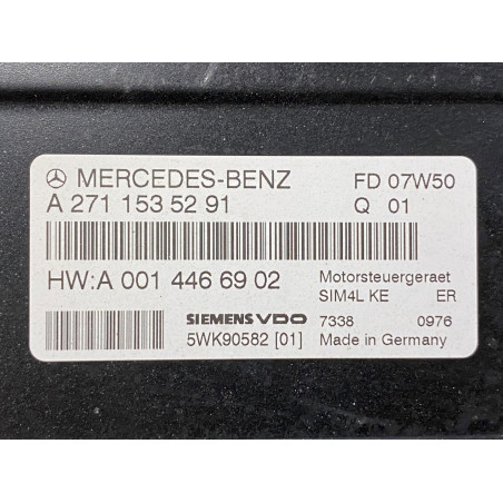 ENGINE ECU CONTINENTAL SIM4L KE 5WK90582 MERCEDES A2711535291