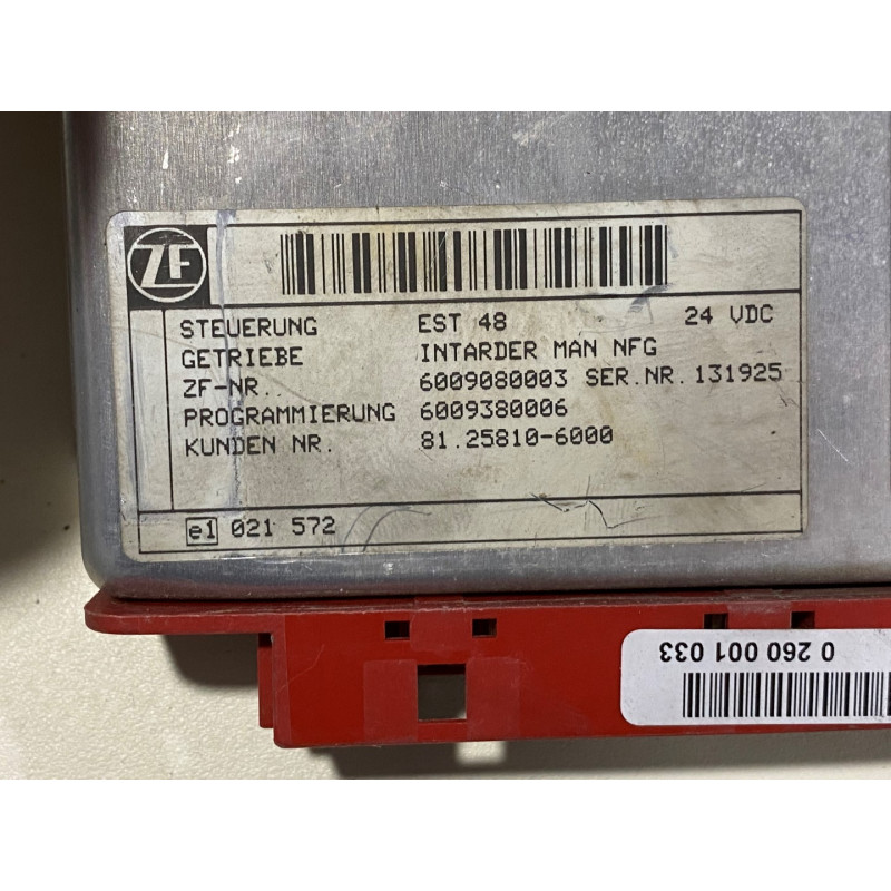ECU INTARDER BOSCH GS8.01.0 0260001033 ZF 6009380001 MAN 81.25810-6000