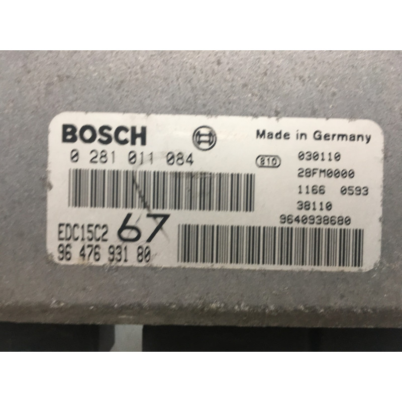 ECU BOSCH EDC15C2-11.1 0281011084 CITROEN XSARA PICASSO I 2.0 HDI 66KW ...
