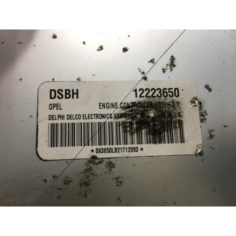 ENGINE ECU DELPHI DELCO HSFI-2.1 OPEL 12223650 DSBH