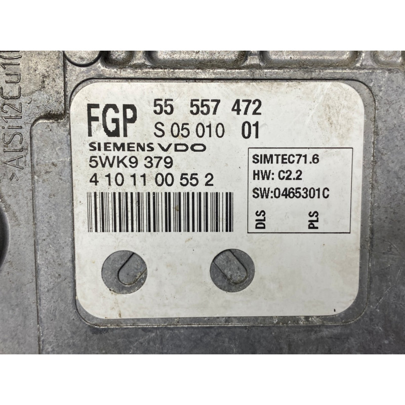 ENGINE ECU SIEMENS VDO SIMTEC 71.6 5WK9379 OPEL 55557472