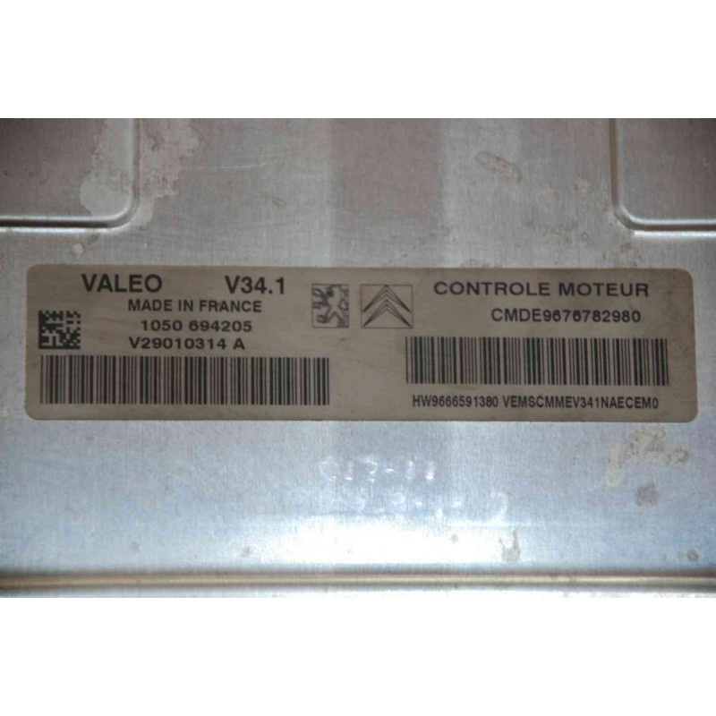 ENGINE ECU VALEO V34.1 V29010314A PSA 9666591380
