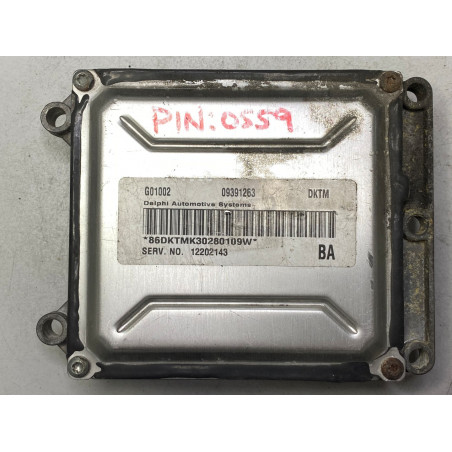 ENGINE ECU DELPHI 12202143 OPEL 09391263 DKTM