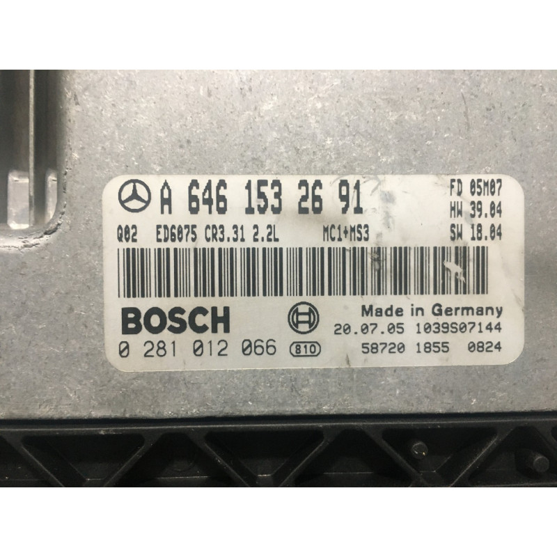 ENGINE ECU BOSCH EDC16C2-7.31 0281012066 MERCEDES A6461532691