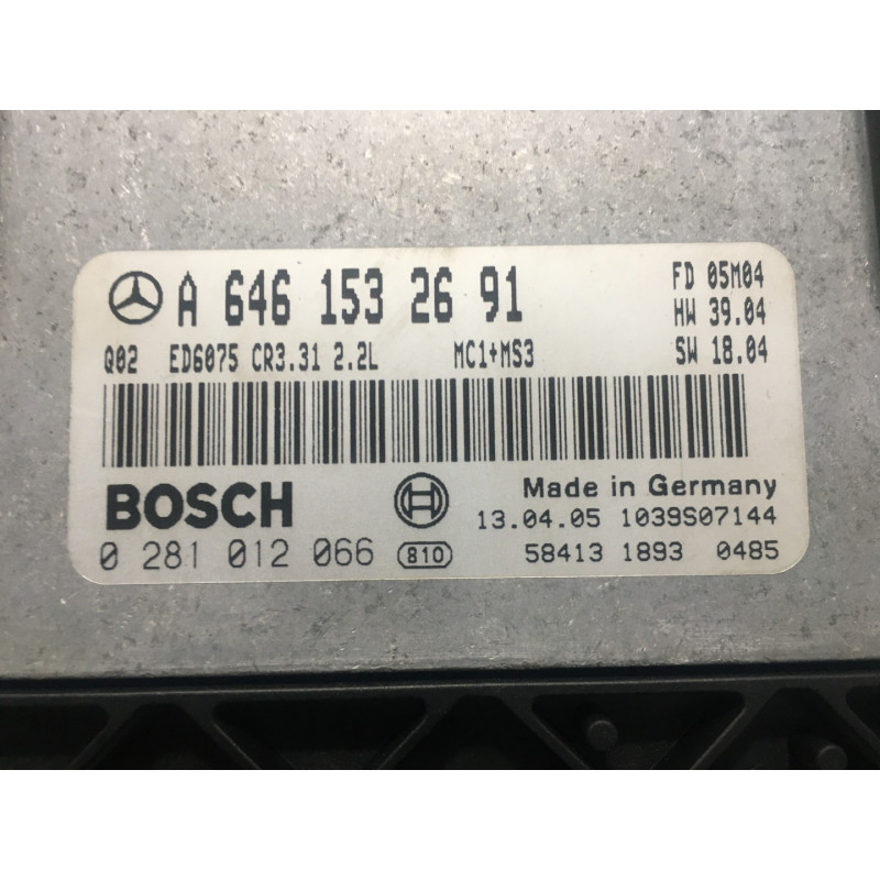 ENGINE ECU BOSCH EDC16C2-7.31 0281012066 MERCEDES A6461532691