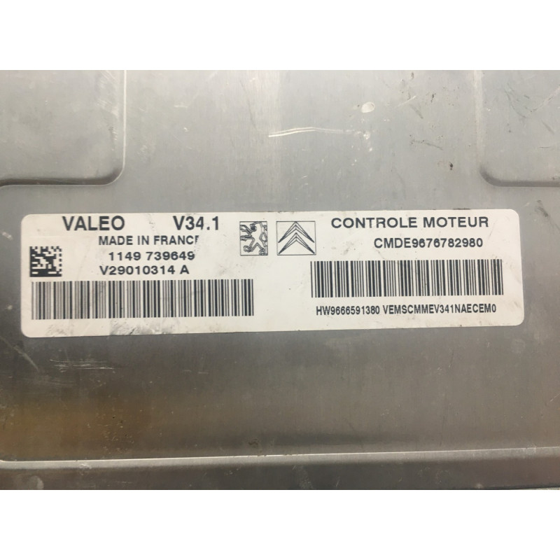 ECU MOTOR VALEO V34.1 V29010314A PSA 9666591380