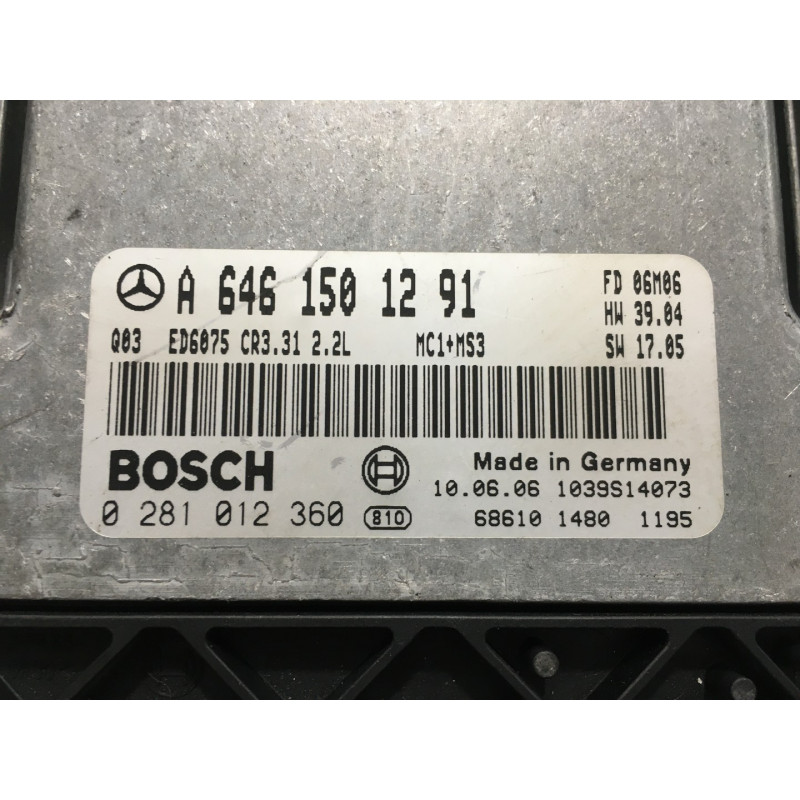 BOSCH EDC15C6 0281011484 MERCEDES A6111530591