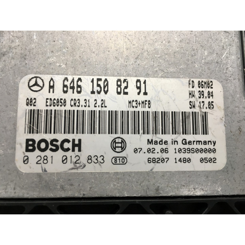 BOSCH EDC15C6 0281011484 MERCEDES A6111530591
