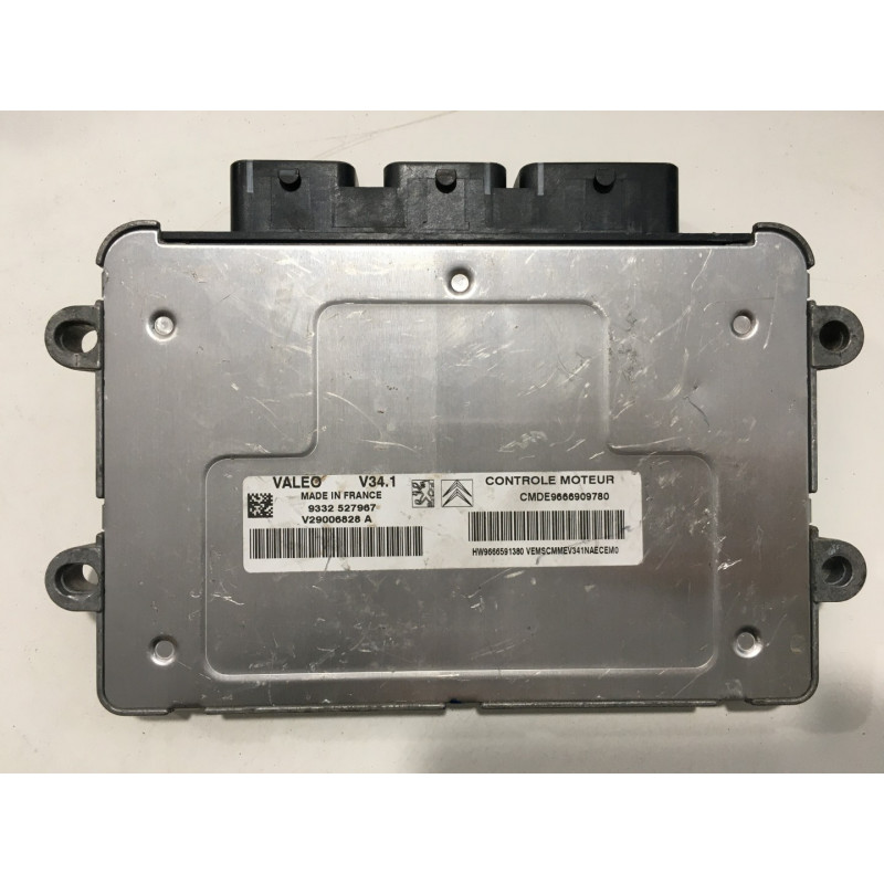 ENGINE ECU VALEO V34.1 V29006828A PSA HW9666591380 CMDE9666909780