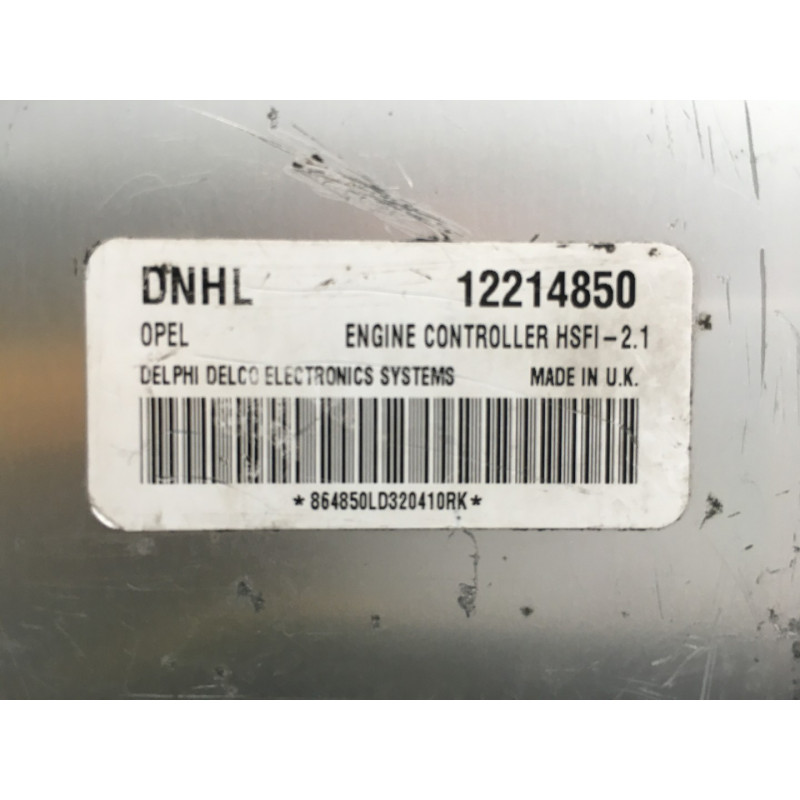 ECU MOTOR DELPHI DELCO HSFI-2.1 OPEL 12214850 DNHL