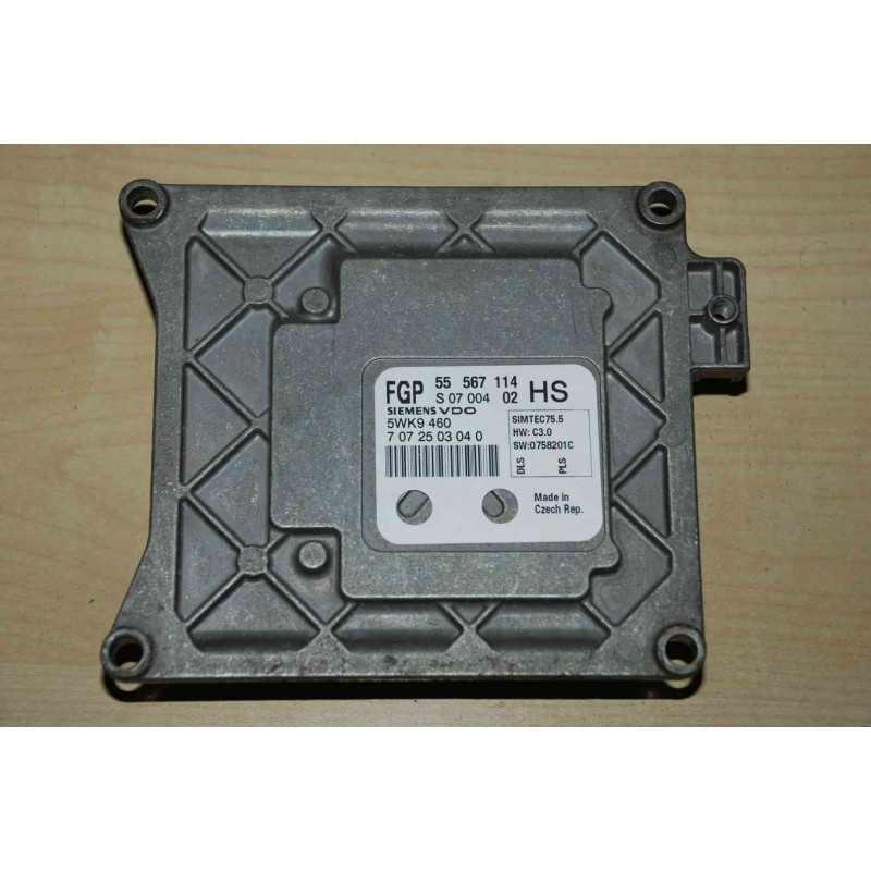 ENGINE ECU SIEMENS VDO SIMTEC 75.5 5WK9460 OPEL 55567114