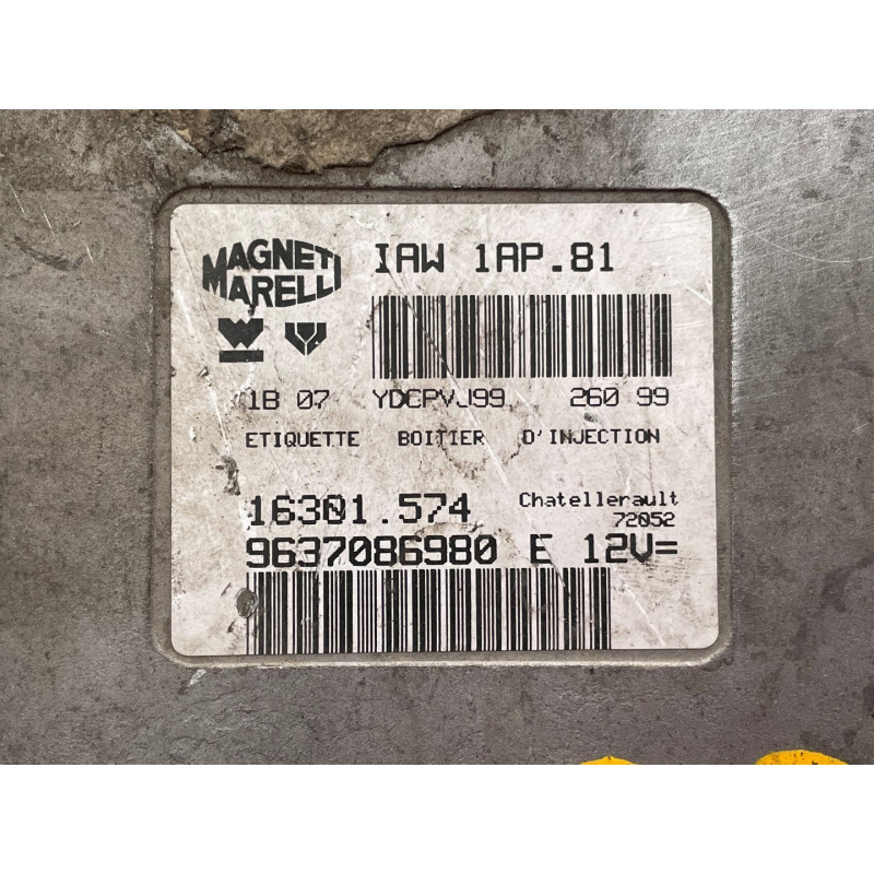 ENGINE ECU MAGNETI MARELLI IAW 1AP.81 16301.574 PSA 9637086980