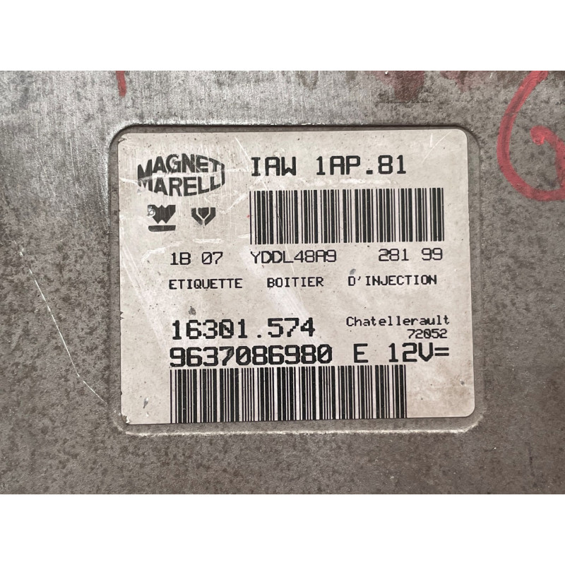 ENGINE ECU MAGNETI MARELLI IAW 1AP.81 16301.574 PSA 9637086980