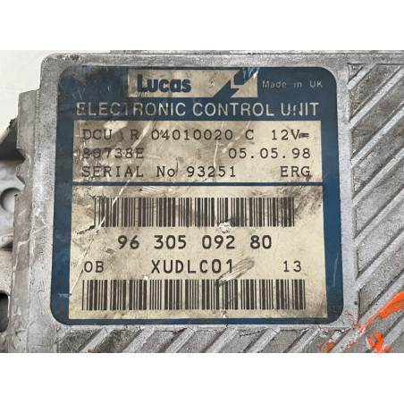 ENGINE ECU LUCAS DCU R04010020C PSA 9630509280