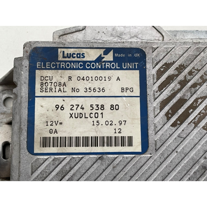ENGINE ECU LUCAS DCU R04010019A 80708A PSA 9627453880