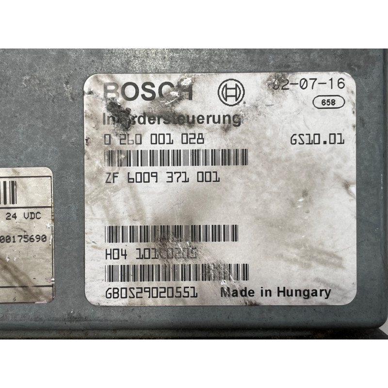 ECU INTARDER BOSCH GS10.01 0260001028 ZF 6009371001