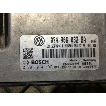 ECU MOTOR BOSCH EDC16CP34-4.4 0281014132 VAG 074906032BA