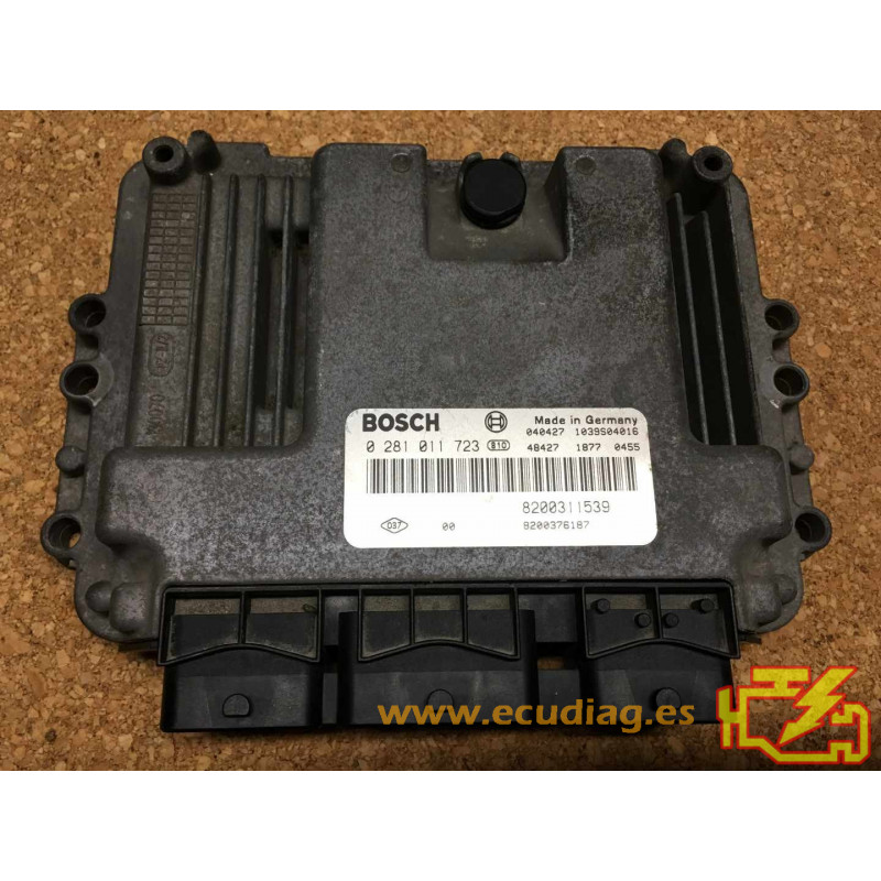 ECU BOSCH EDC15C13-6.1 0281011723 RENAULT LAGUNA II 1.9 DCI 120CV ...
