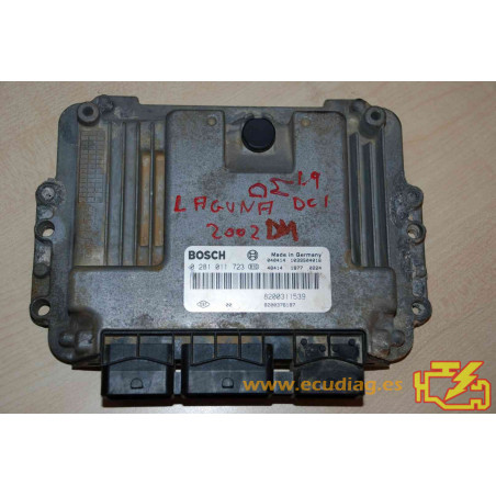 ECU BOSCH EDC15C13-6.1 0281011723 RENAULT LAGUNA II 1.9 DCI 120CV ...