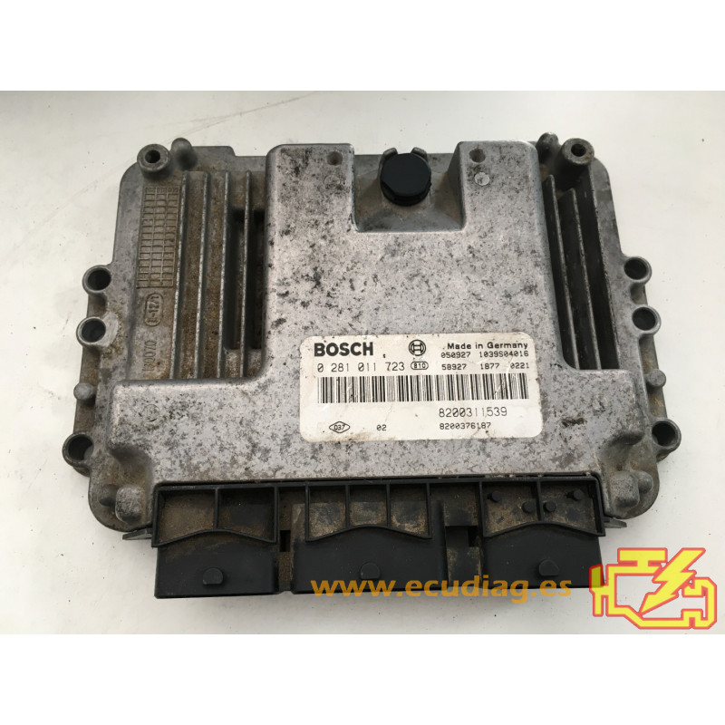 ECU BOSCH EDC15C13-6.1 0281011723 RENAULT ESPACE IV 1.9 DCI 120HP ...