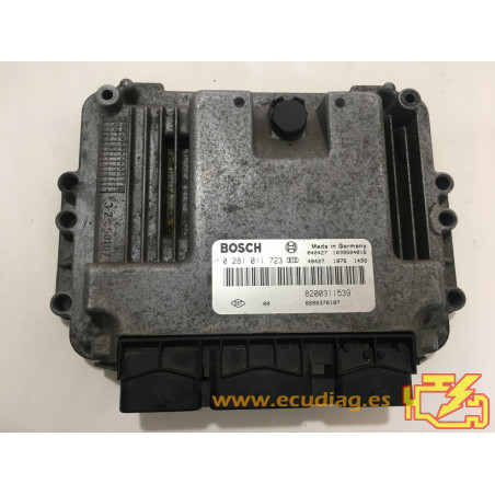 ECU BOSCH EDC15C13-6.1 0281011723 RENAULT TRAFIC II 1.9 DCI 80CV ...