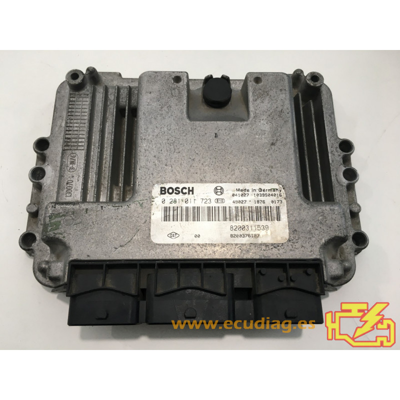 ECU BOSCH EDC15C13-6.1 0281011723 RENAULT TRAFIC II 1.9 DCI 80CV ...