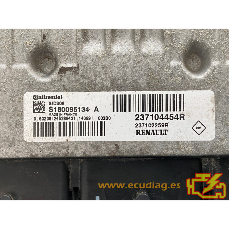 ECU MOTOR CONTINENTAL SID306 S180095134A DACIA LODGY I 1.5 DCI 107CV ...