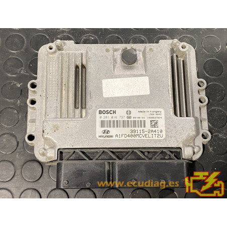 ENGINE ECU BOSCH EDC17C08-5.23 0281016737 HYUNDAI i30 1.6 90HP CRDI ...