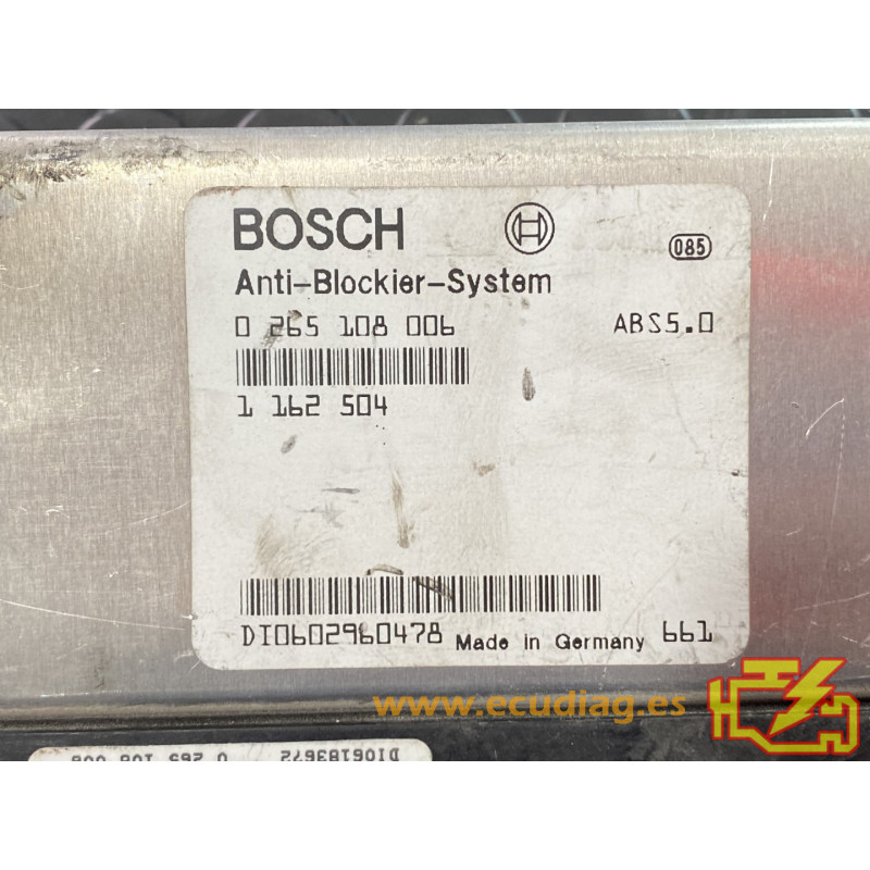 ABS BRAKES ECU BOSCH 0265108006 BMW E34 1162504