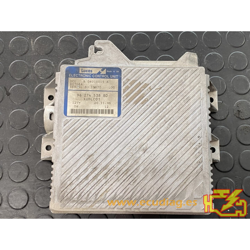 ECU MOTOR LUCAS DCU R04010019A 80708A PSA 9627453880