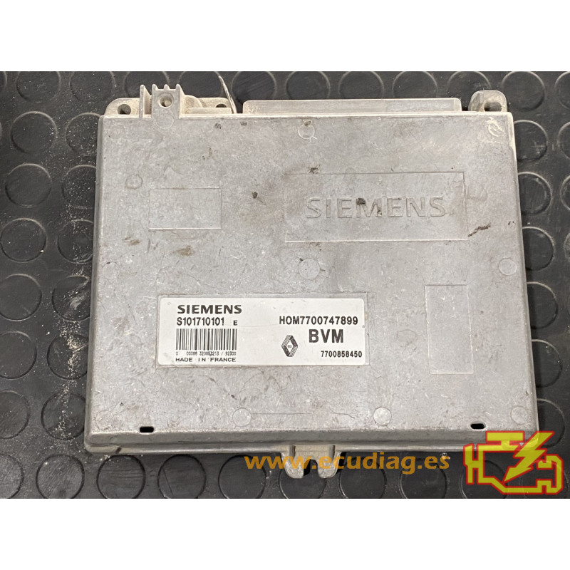ENGINE ECU SIEMENS FENIX 3 S101710101E RENAULT 21 2.0i 86KW 116HP ...
