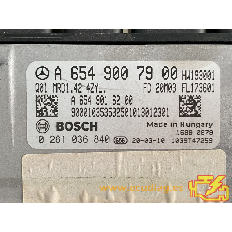 ECU BOSCH MD1CP001 0281036840 MERCEDES S213 E220 V 2.0 CDI 120KW 163CV ...