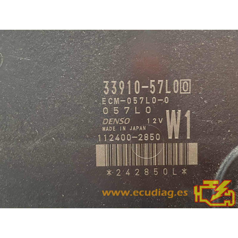 ENGINE ECU DENSO 112400-2850 SUZUKI KIZASHI 2.4i 33910-57L00