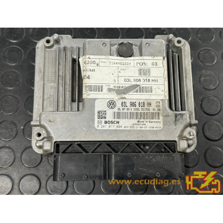 ECU BOSCH EDC17C46-2.6 0281017094 VW SHARAN II 2.0 TDI 140HP CFFB ...