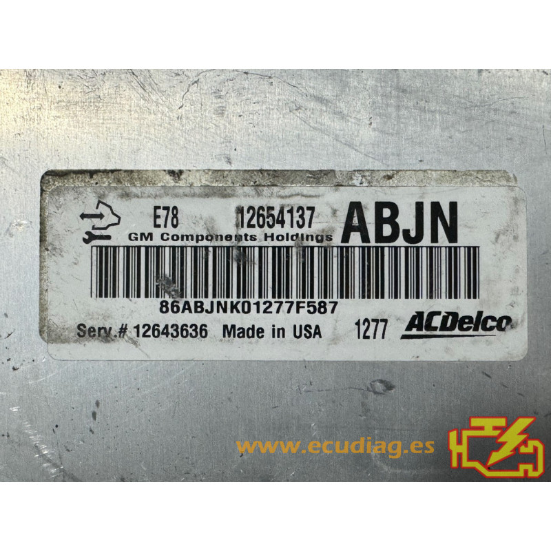 DELPHI ACDELCO E78 12643636 CHEVROLET CRUZE I 1.4i 103KW 140CV A14NET ...