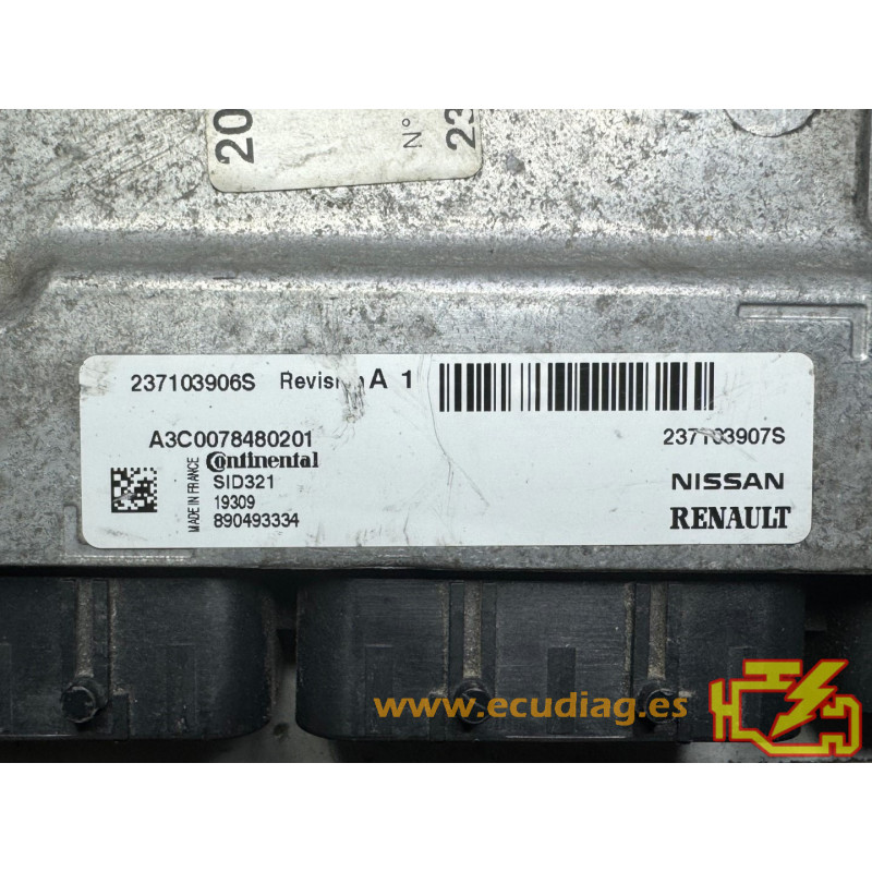 ECU CONTINENTAL SID321 A3C0078480201 RENAULT MASTER III 2.3 DCI ...