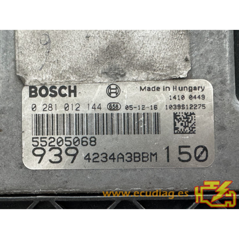 ECU BOSCH EDC16C39-5.62 0281012144 ALFA ROMEO 159 (140) 1.9 JTD 110KW ...