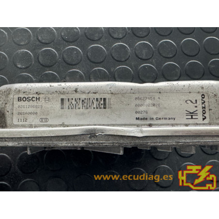 ECU BOSCH ME7.0 0261206829 VOLVO S80 I 2.8i 200KW 272CV L6 24V B6284T ...