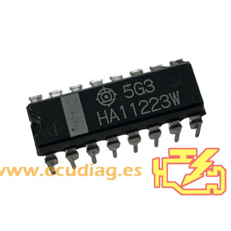 INTEGRATED HITACHI HA11223W (PLL FM STEREO DEMODULATOR WITH PILOT CANCEL)