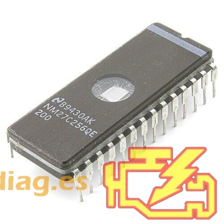 EPROM MEMORY NATIONAL SEMICONDUCTOR NMC27C256QE200 256K (32K x 8) UV ...