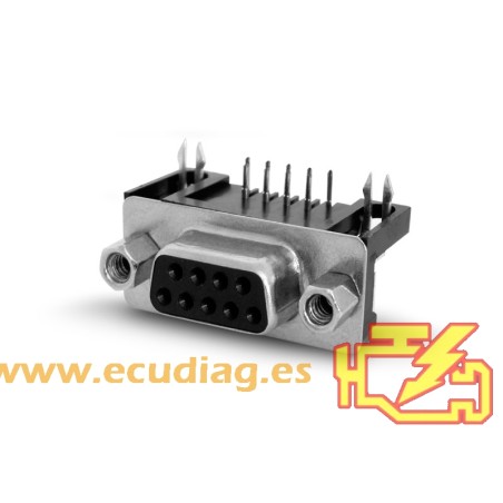 DB9 FEMALE CONNECTOR FOR SOLDER IN PCB