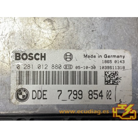 ECU BOSCH EDC16C35-2.12 0281012880 BMW 118D (E87) 2.0D 122HP 7799854 ...