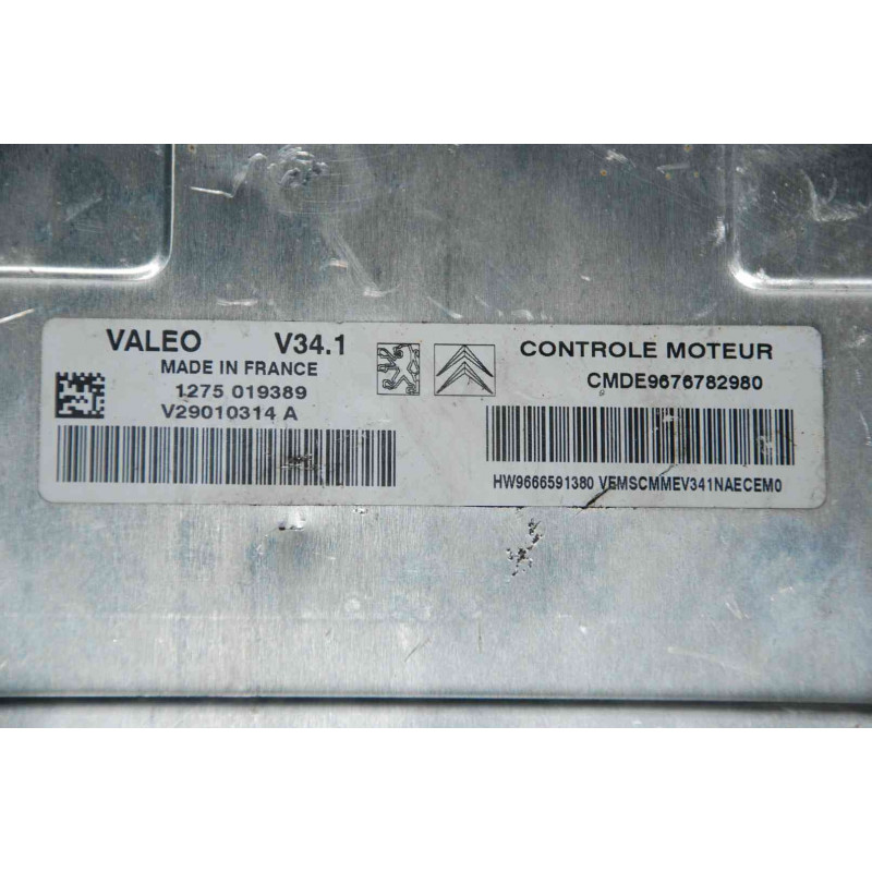 ENGINE ECU VALEO V34.1 V29010314A PSA 9666591380
